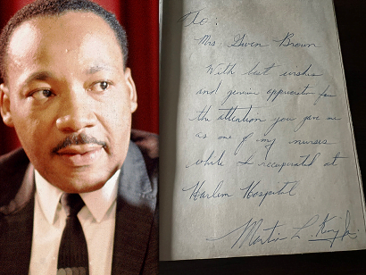 Martin Luther King Jr.'s Autographed Book Hits Market for $35,000 - TANTV