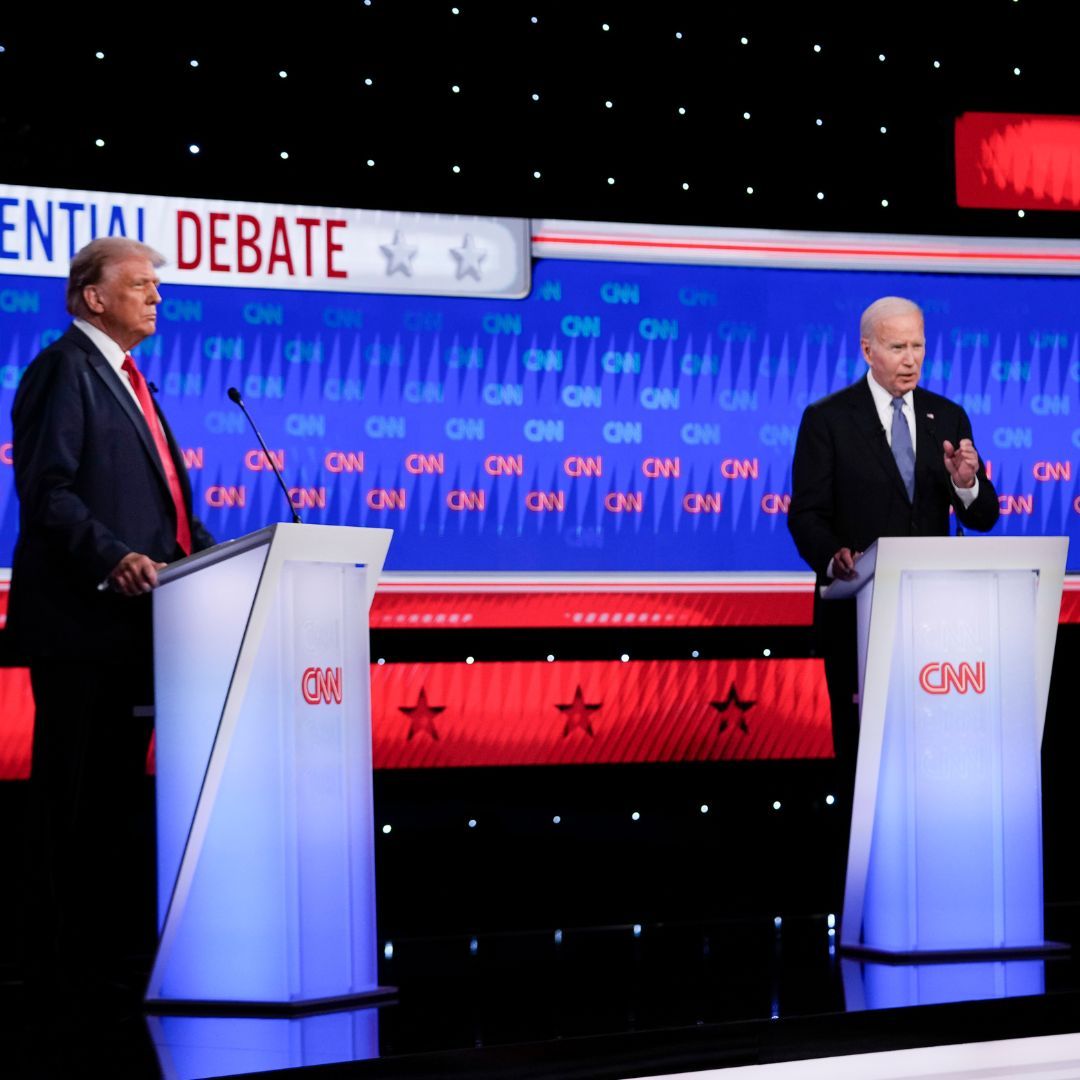Biden and Trump Exchange Closing Remarks in Heated Presidential Debate ...